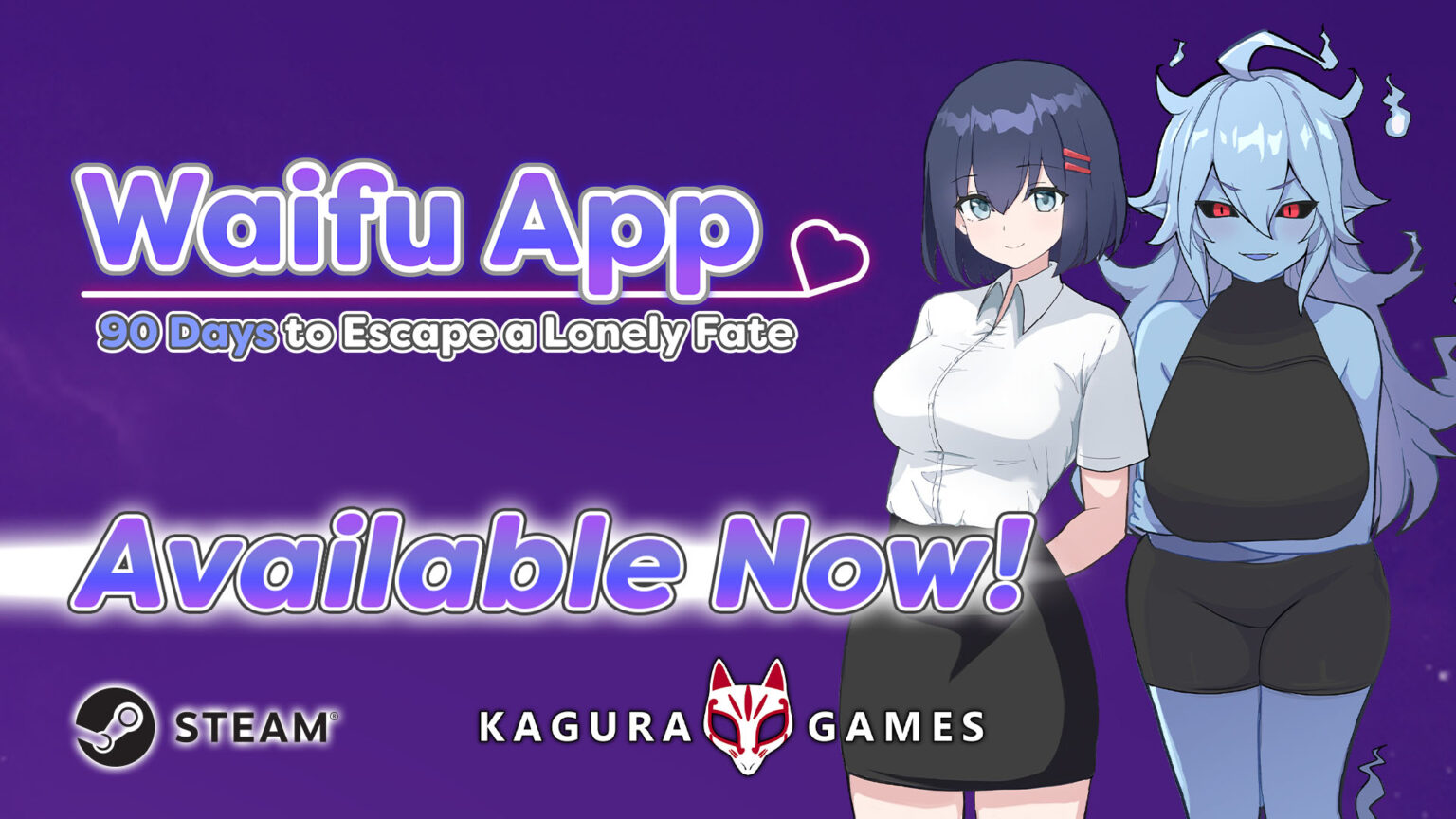 Waifu App: 90 Days to Escape a Lonely Fate Is Now Available! - Kagura Games