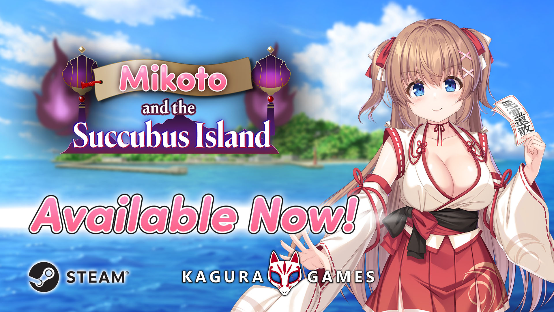 Mikoto and the Succubus Island Is Now Available! - Kagura Games