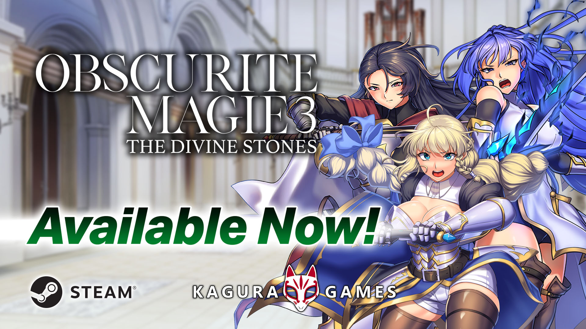 Obscurite Magie 3: The Divine Stones Is Now Available! - Kagura Games